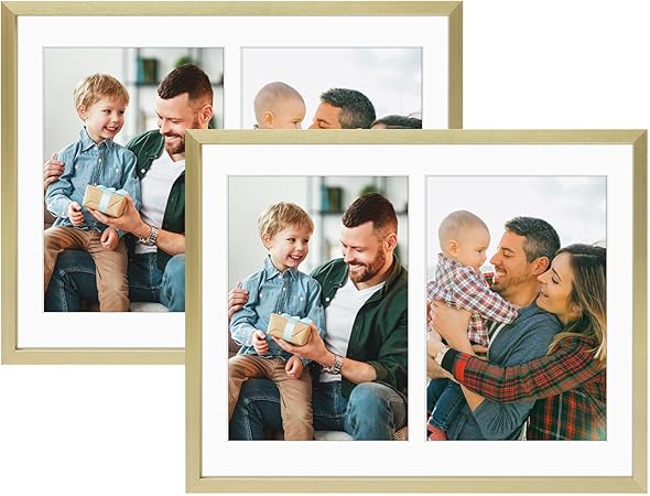 Amazon.com - Golden State Art, 5x7 Aluminum Collage Frame, Displays 7x5 ...