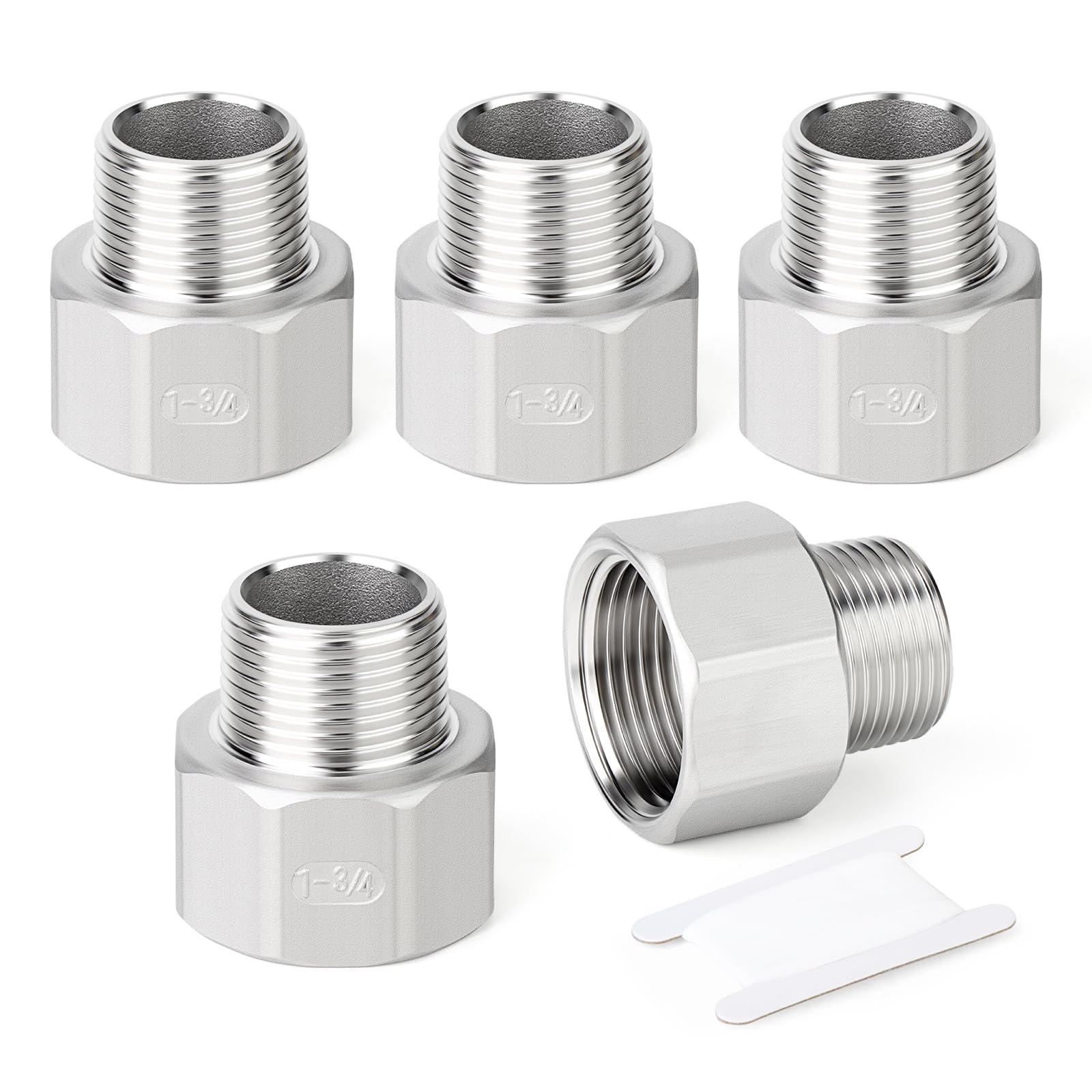 Amazon.com: TAISHER 5PCS 304 Stainless Steel Pipe Fitting, Reducer ...