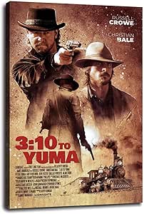 Amazon.com: AISONSITE 3 10 To Yuma Movie Poster Wall Art Action Crime ...