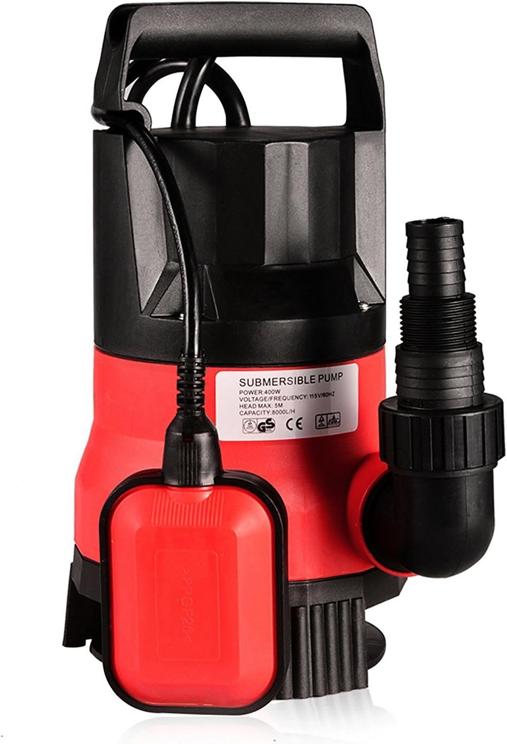 1/2 HP Submersible Pump 110V/60Hz Clean / Dirty Submersible Water Sump ...