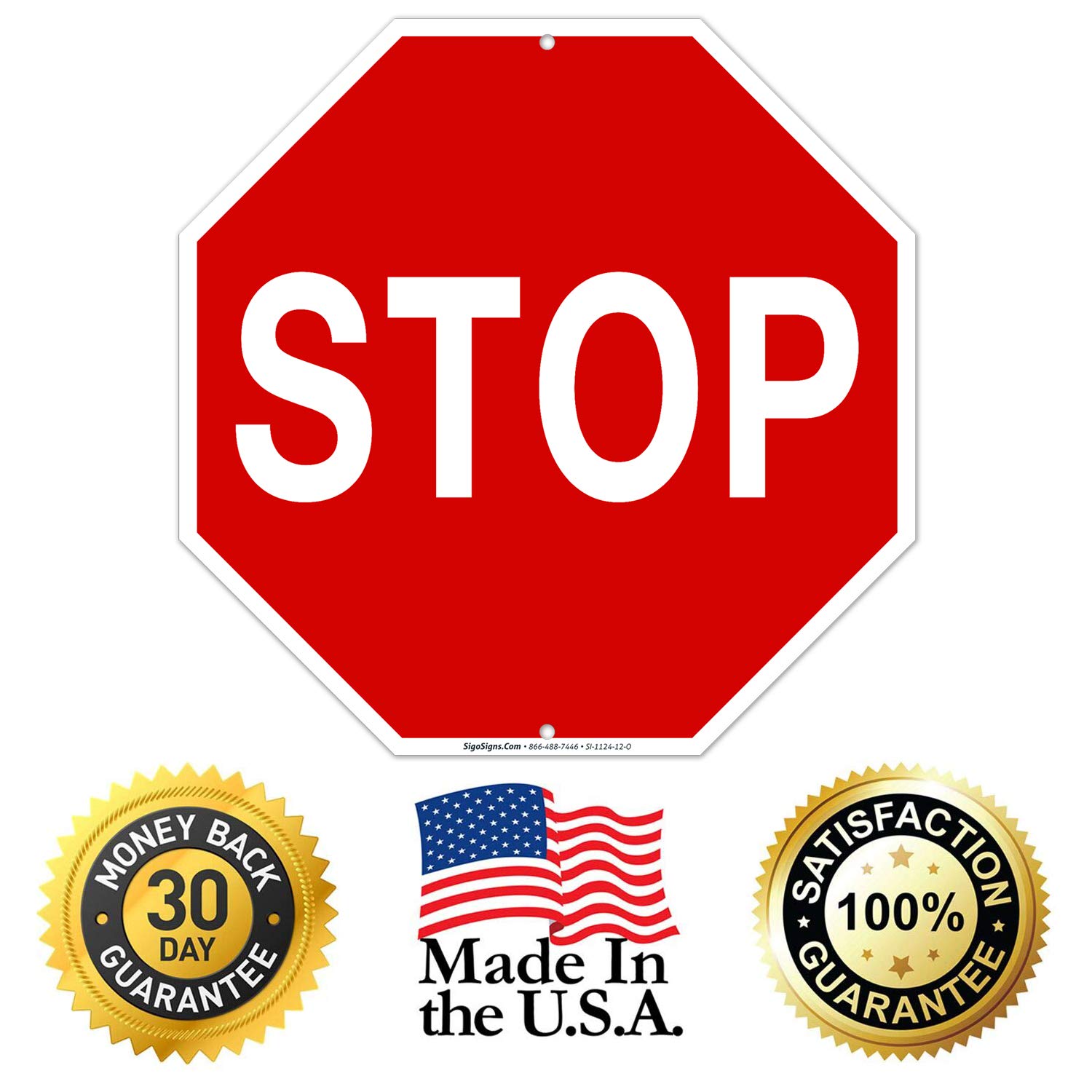 Buy Stop Sign Room Décor, 12x12 Octagon alt Room Décor Aesthetic Rust ...