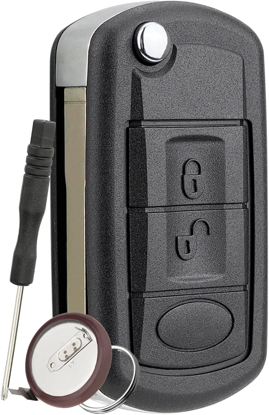 3 Buttons Flip Car Key Case For Land Rover Discovery 3 Range Rover ...