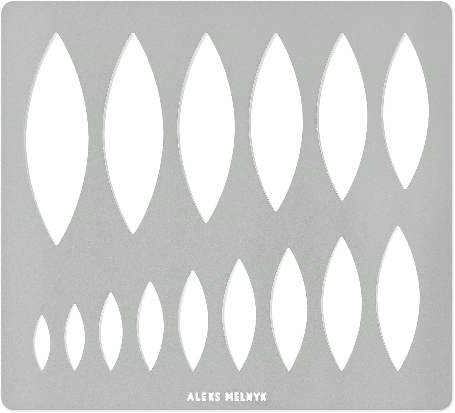 Amazon.com : Aleks Melnyk No.204 Metal Ellipse Template, Stencil ...