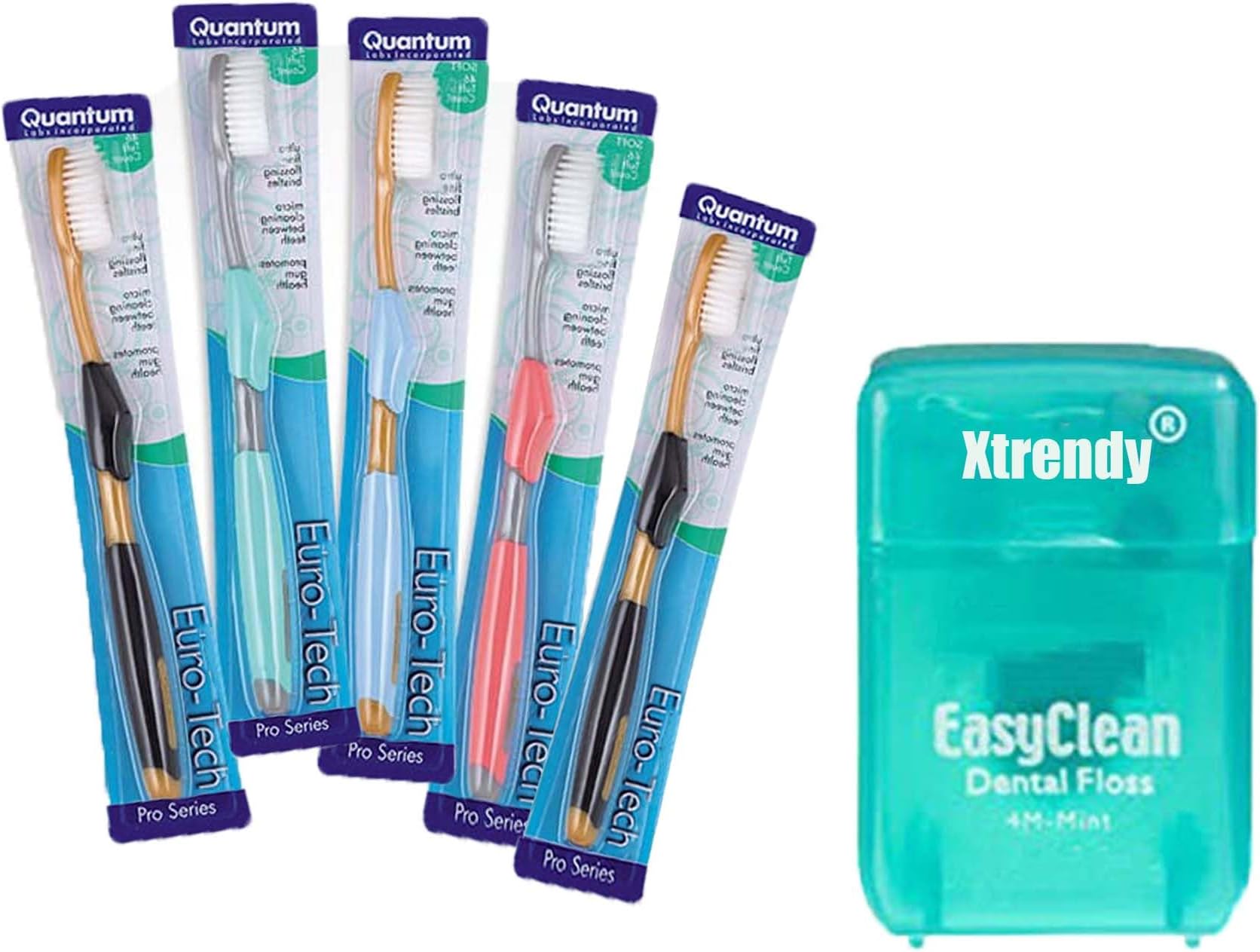 Amazon.com : HDP Euro-Tech Toothbrush Size:Pack of 5 with Bonus Color ...
