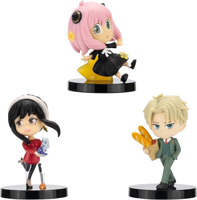 Amazon.com: Total Anime SPYxFAMILY 2-Inch Scale Chibi 3-Pack - Three 2 ...