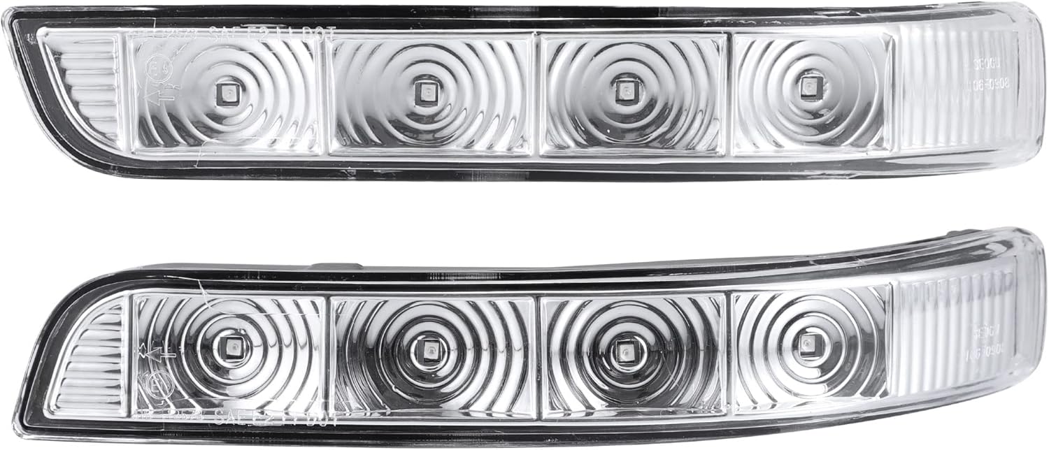 Amazon.com: X AUTOHAUX 1 Pair Car LED Mirror Turn Signal Light Front ...