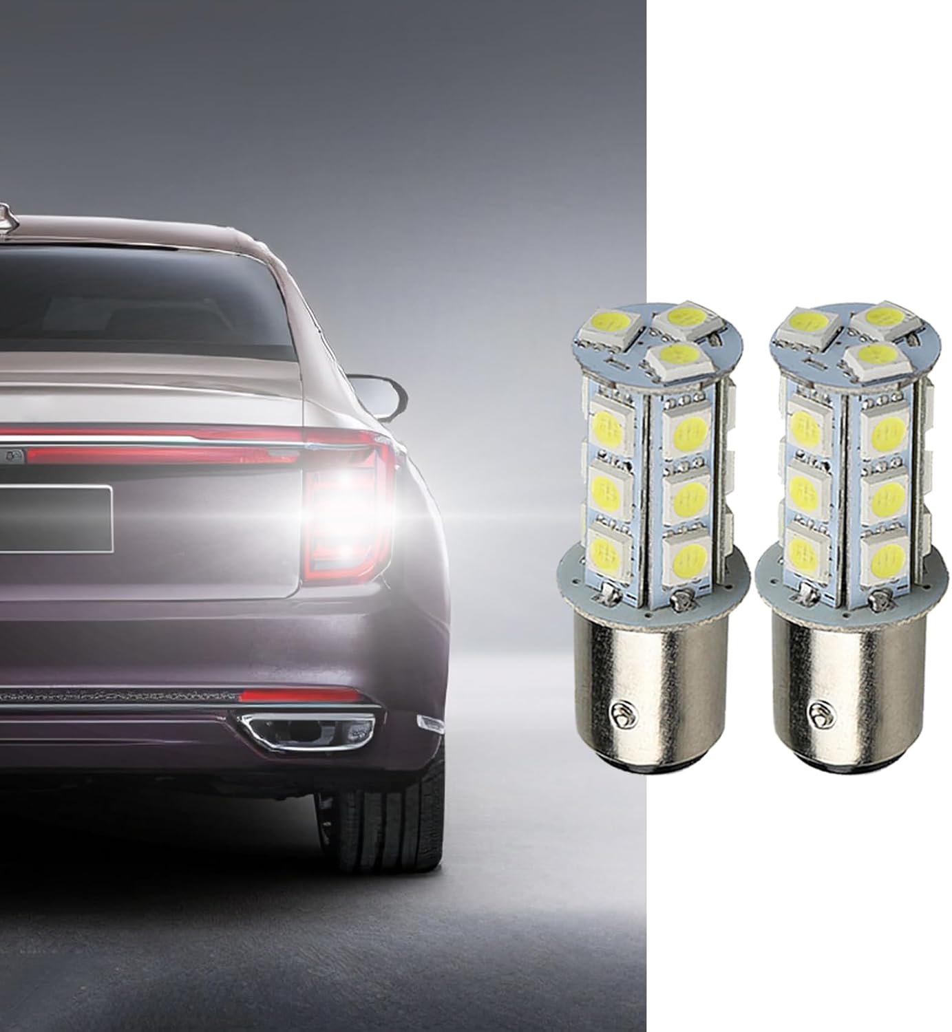 Amazon.com: Middrivr 2PCS LED Bulb Back Up Reverse Light, LED ...