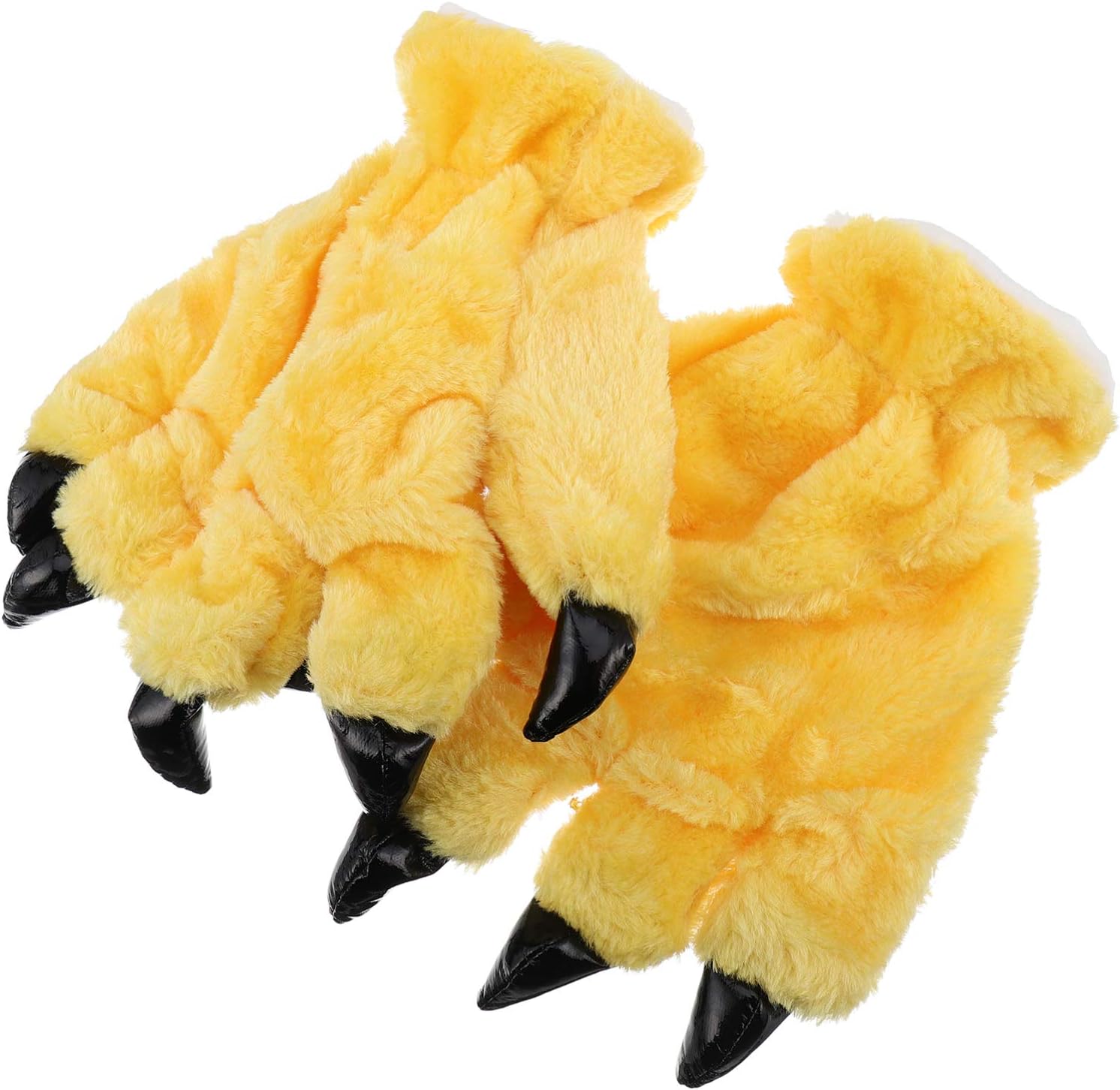 jojofuny 2 Pairs Plush animal claw glove kids animal gloves furry paws ...