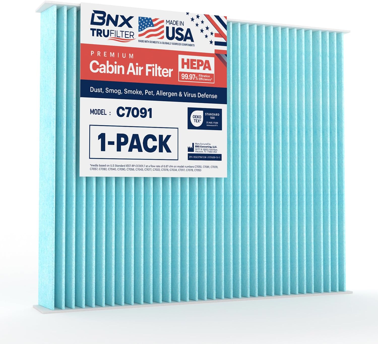 Amazon.com: HANN&CO HEPA Grade Activated Carbon High Flow Cabin Air ...