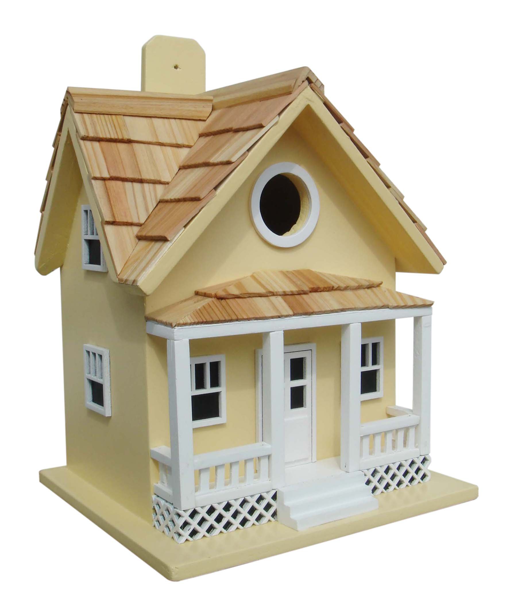 Amazon.com : Beachside Cottage - Yellow. : Bird Houses : Patio, Lawn ...