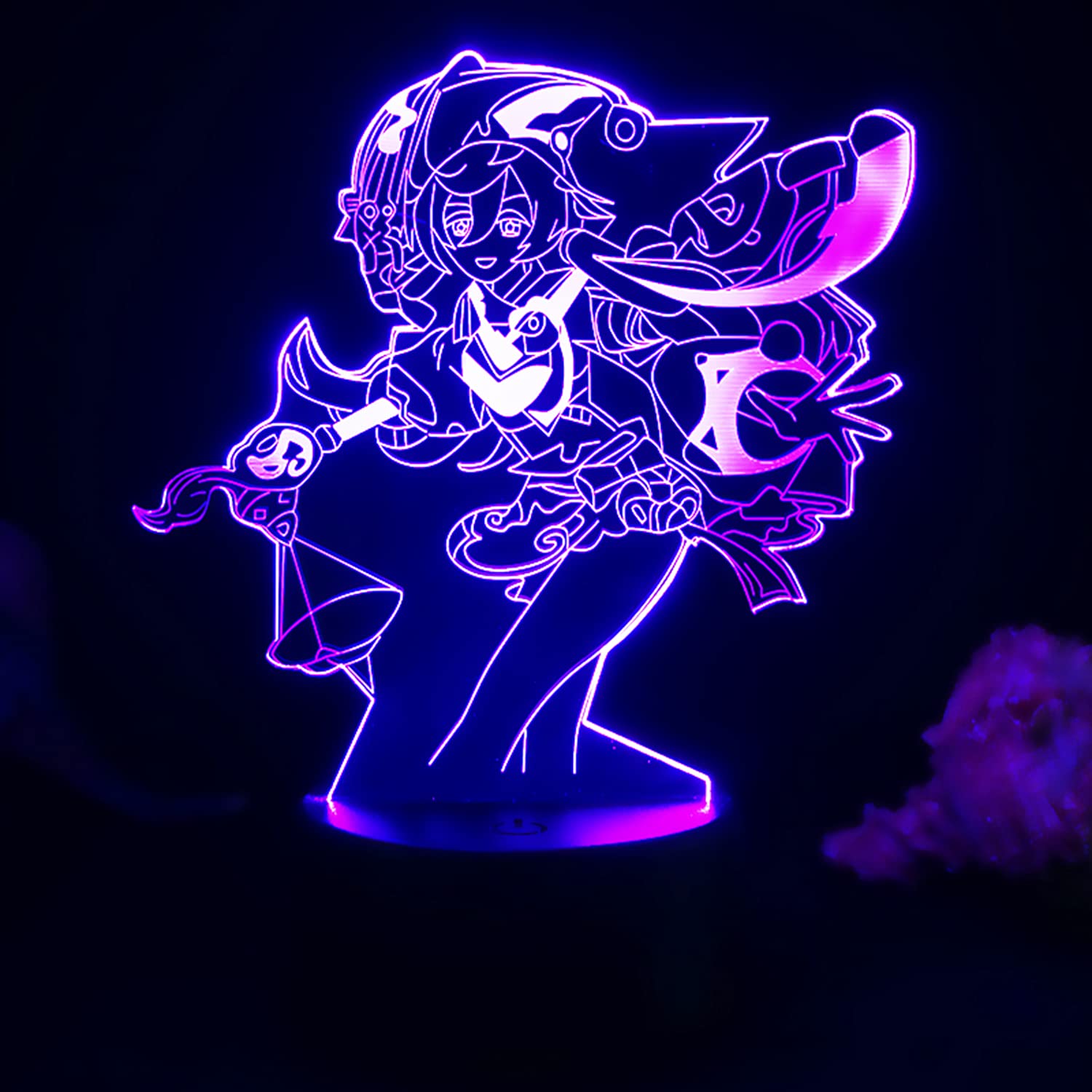 Yzzr 3d Anime Models Statues Lamp Genshin Impact Yanfei Figure ...