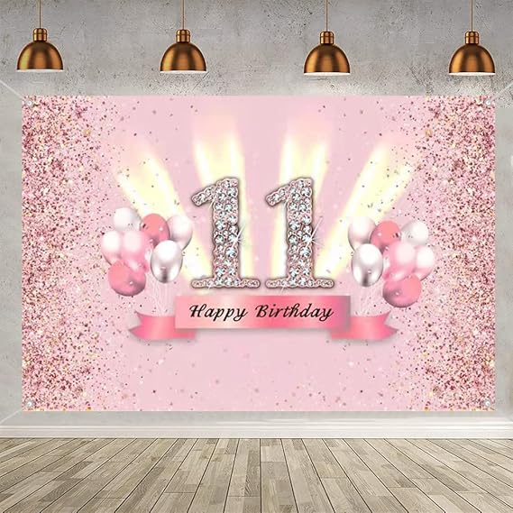 Amazon.com : 11th Birthday Decorations for Girls Happy 11th Birthda y ...