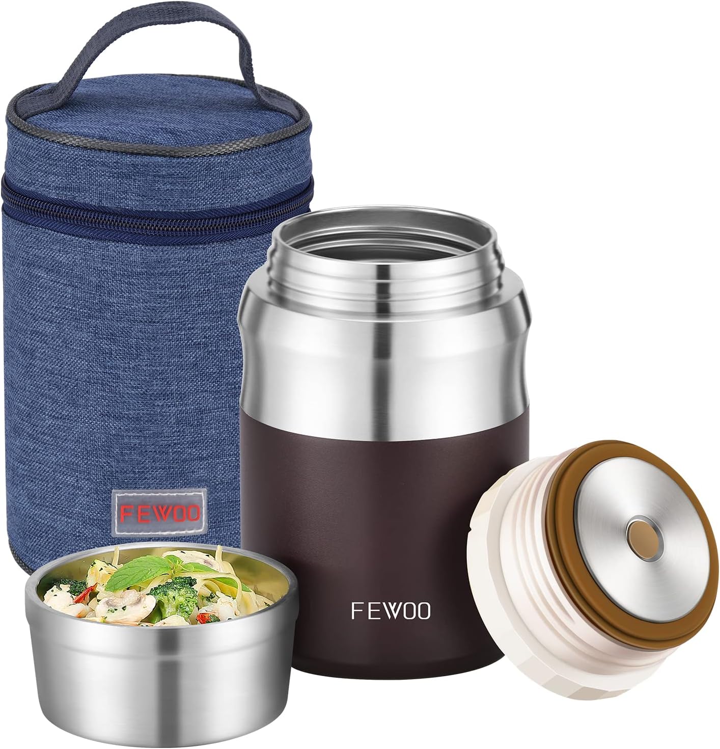 Prime Horizon Food Flask - 500ml Stainless Steel Vacuum Double Wall Jar ...