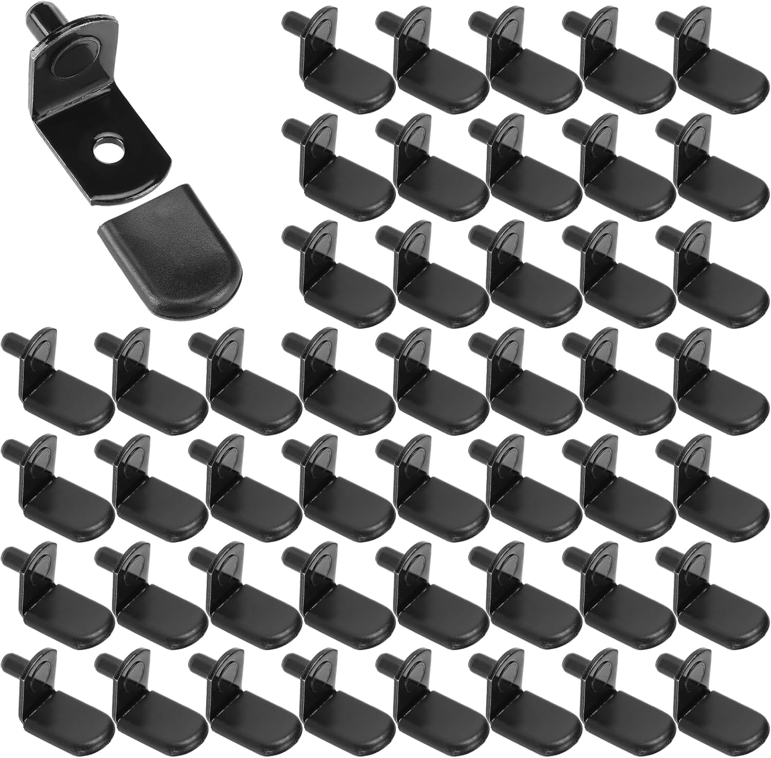 Amazon.com: Zonon 150 Pcs 5mm Shelf Pins L-Shaped Shelf Support Pegs ...
