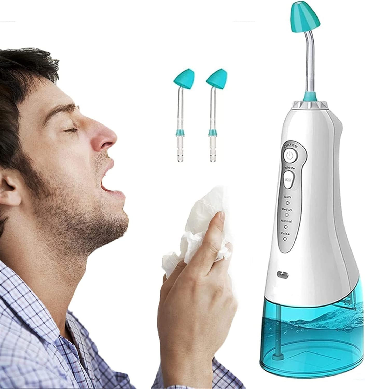 CEEBUS Portable Electric Neti Pot for Nasal Irrigation, Sinus Rinse Kit ...