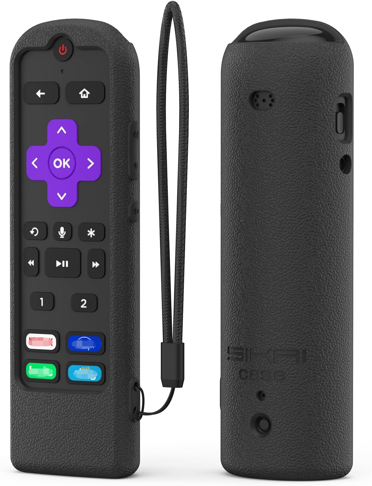 Amazon.com: EVAHOM 2 Pack Silicone Remote Cases for Roku Voice Remote ...