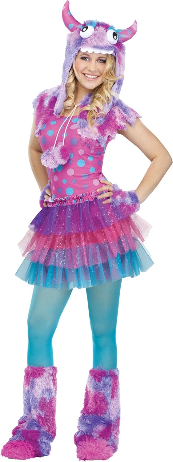 Amazon.com: Fun World Costumes Women's Polka Dot Monster Teen Costume ...