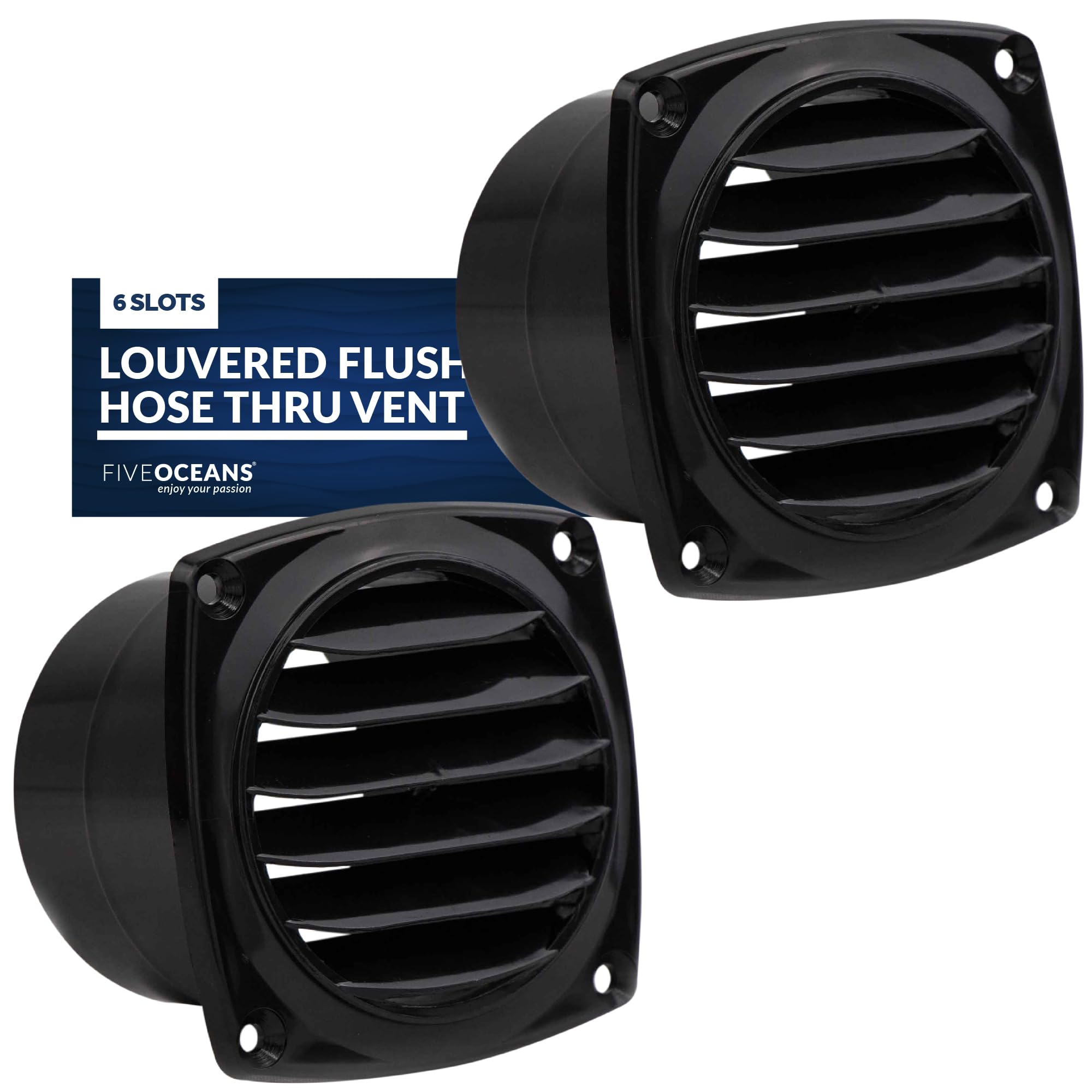 Snapklik.com : Five Oceans 6-Slotted Louvered Hose Vent