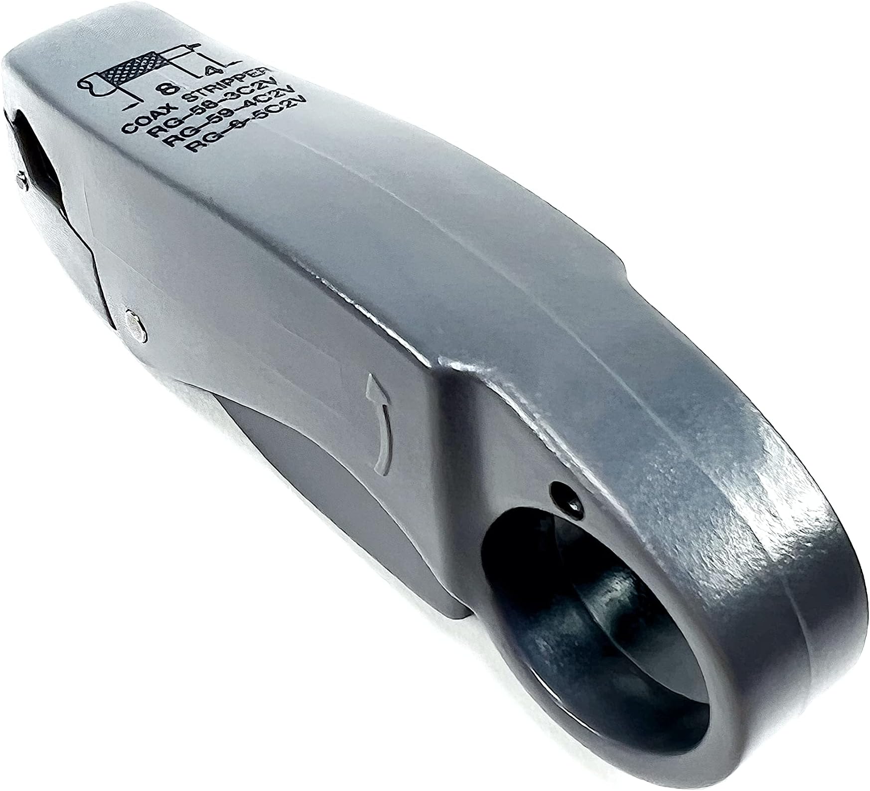 GIZWIZ 3-Blade Adjustable Rotary RF Coaxial Cable Wire Stripping Tool ...