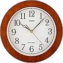 Amazon.co.jp: セイコークロック(Seiko Clock) 掛け時計 茶メタリック 直径28.0x4.6cm 電波 アナログ コンパクトサイズ KX256B : ホーム＆キッチン