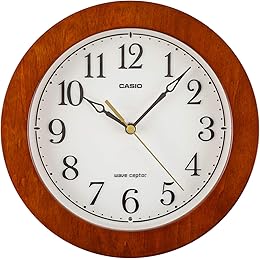 Amazon.co.jp: セイコークロック(Seiko Clock) 掛け時計 茶メタリック 直径28.0x4.6cm 電波 アナログ コンパクトサイズ KX256B : ホーム＆キッチン