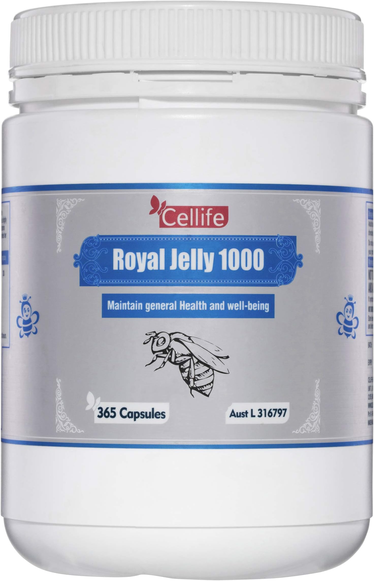 Amazon.com: Cellife Royal Jelly 1000mg 365 Capsules : Health & Household