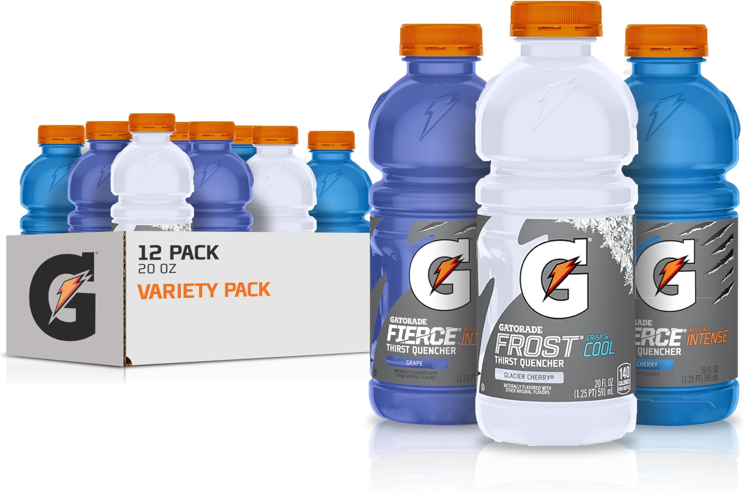 Amazon.com : Gatorade Original Thirst Quencher Fierce Variety Pack, 20 ...