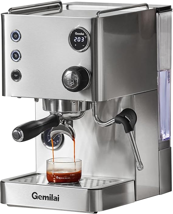 Amazon.com: 15 Bar Espresso Machine, Coffee Maker with Milk Frother ...