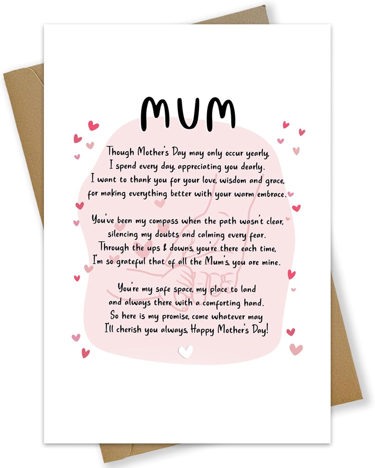 Amazon Linhara Mother S Day Card For Mom Heartfelt Happy