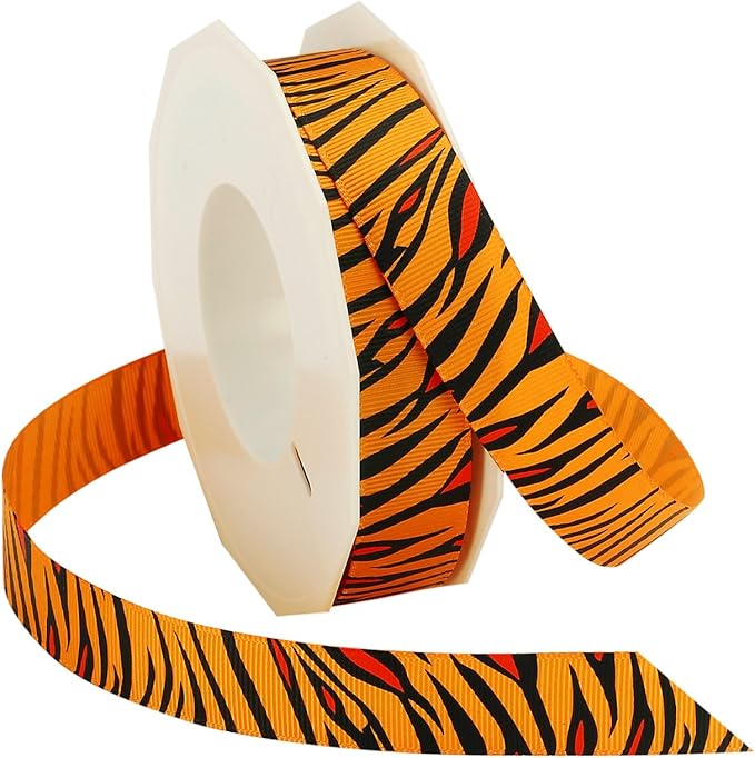 Amazon.com: Morex Ribbon Tiger Grosgrain Ribbon, 7/8-Inch by 20-Yard ...