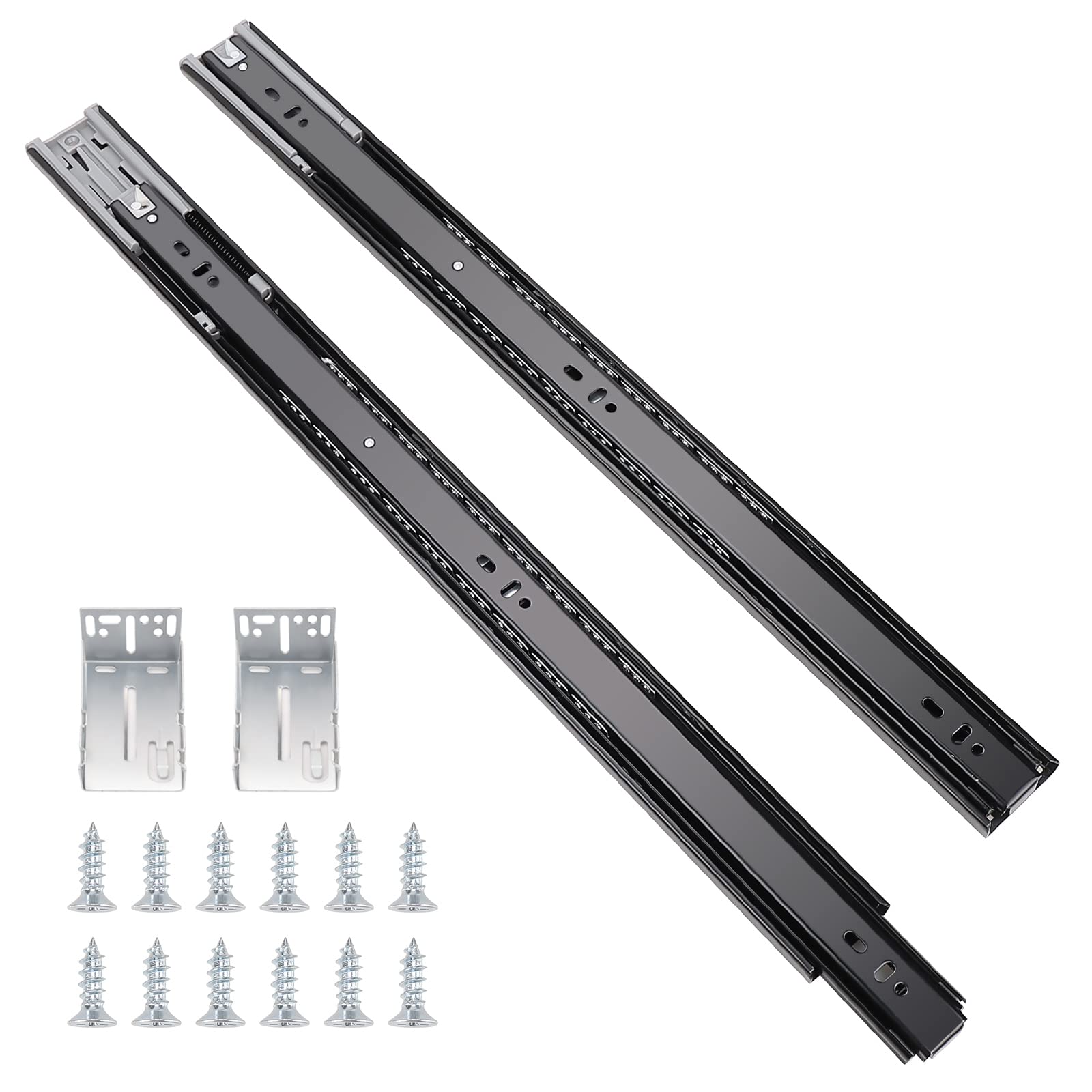 KNOBWELL 10 Pair 22 Inch Full Extension Ball Bearing Soft Close Slides ...