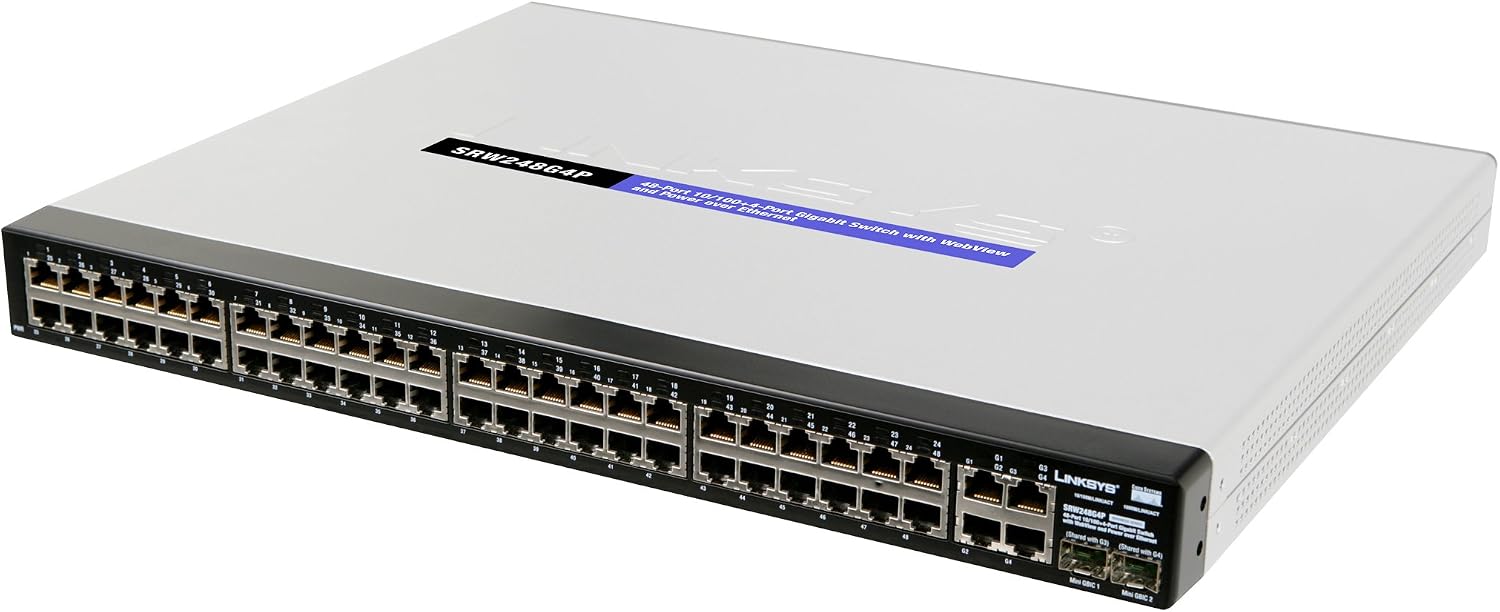 Amazon.com: Switch 48-Port 10/100Mbps PoE SRW248G4P : Everything Else