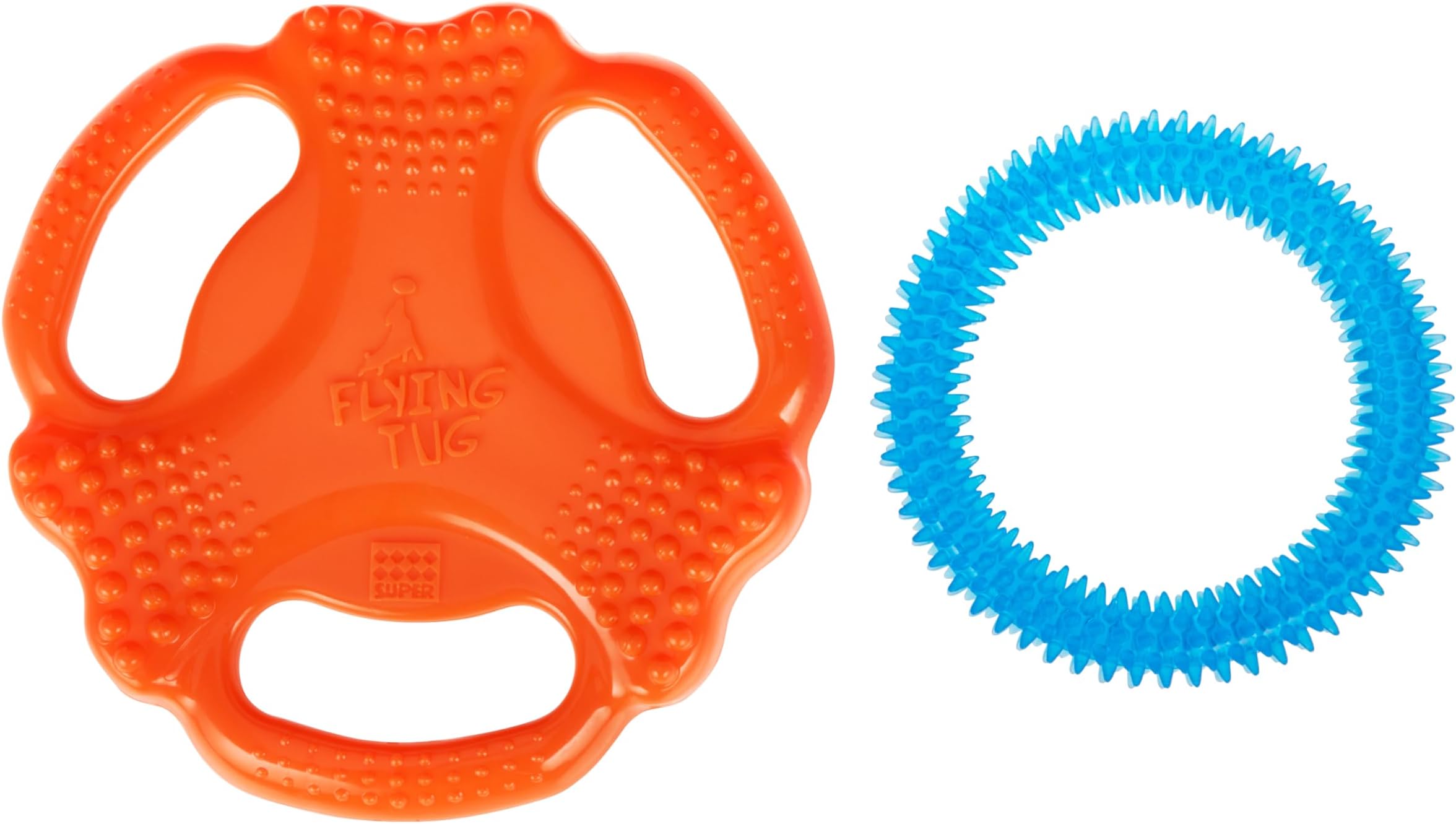 Buy Amazon Basics Chew Toys for Dogs and Puppies, Rubber Flying Tug and ...