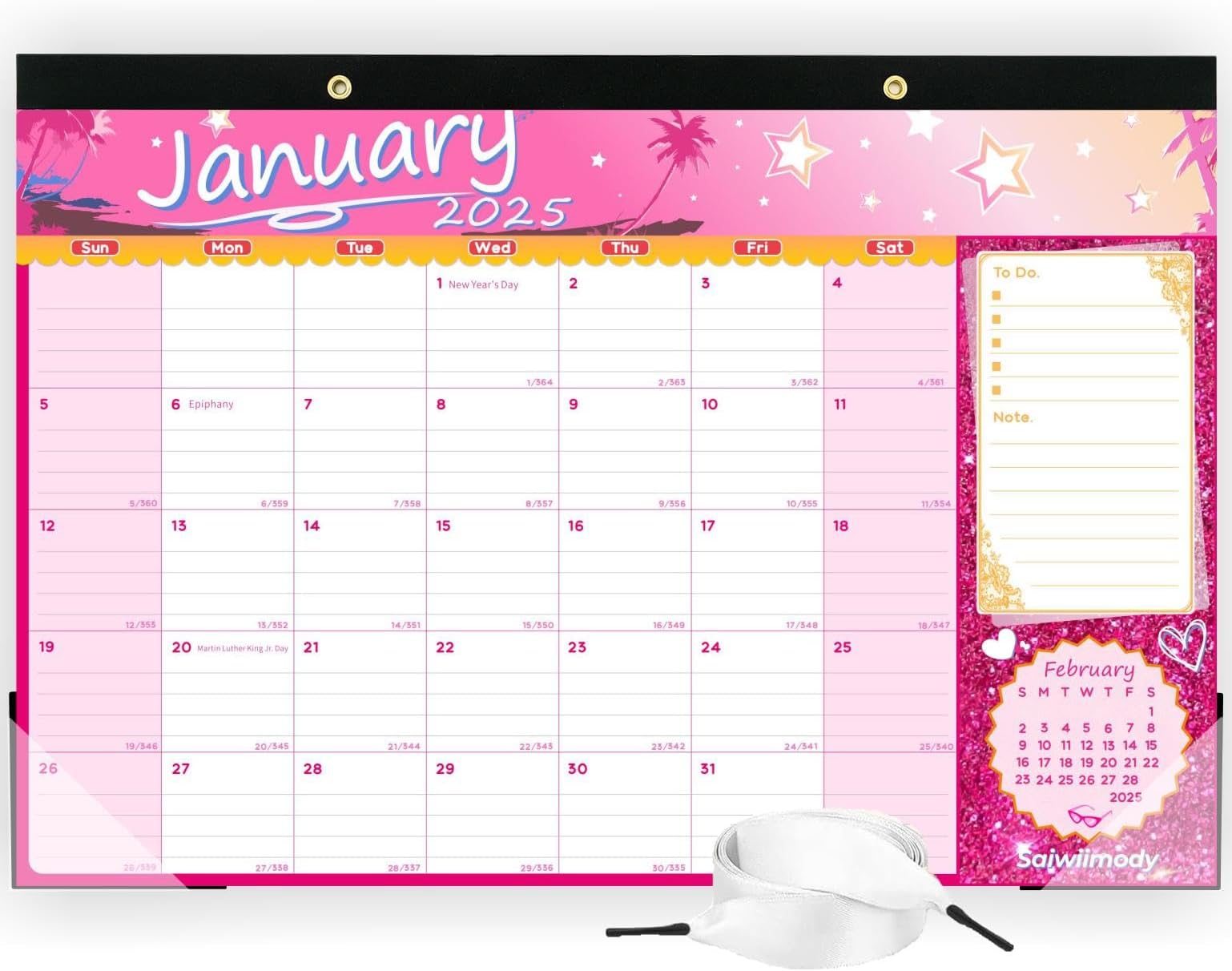 Amazon.com: Karto Versatile Calendar 2025 - Vertical 8.5x11 inch Runs ...