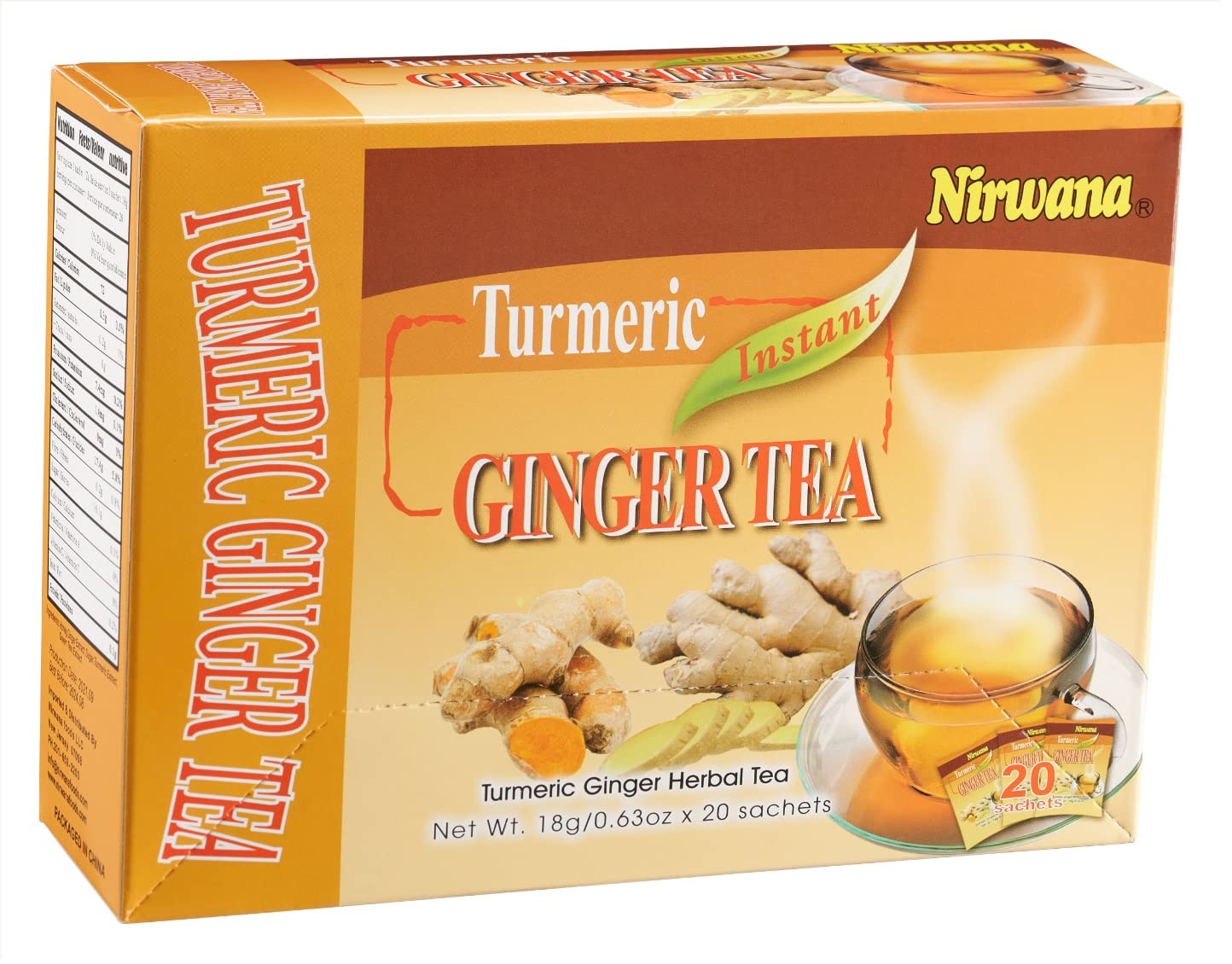 Amazon.com : Turmeric Ginger Tea – Warming Herbal Blend with Spices ...