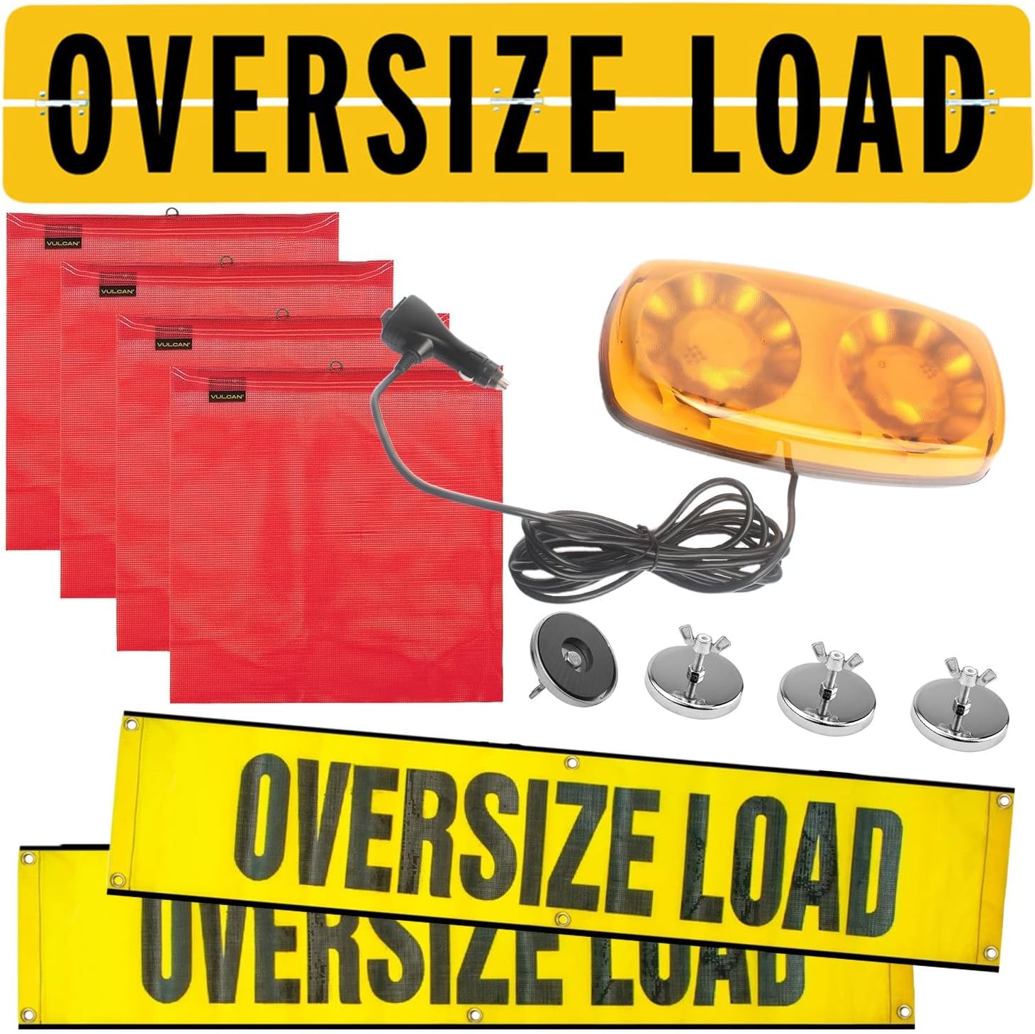 Amazon.com: VULCAN Wide Load Kit For Pilot Cars - Includes (1) Hinged ...