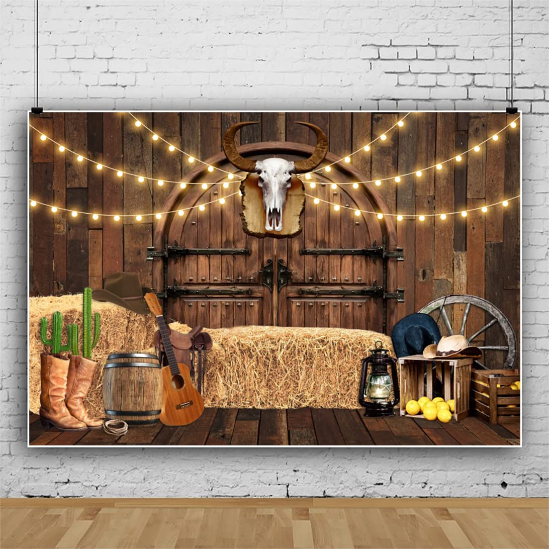 Western Party Backdrop Western Cowboy Party Foil Horse Hat Boot