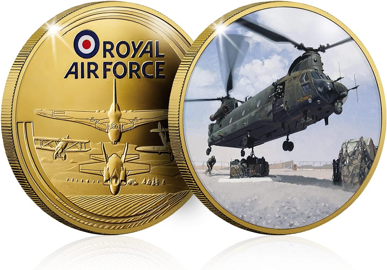 RAF Memorabilia Chinook Edition Complete Gold Coin Bundle Pack – BigaMart