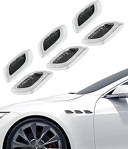 Amazon.com: ESEWALAS 6PCS Car Side Vent Air Flow,Universal Auto Air ...