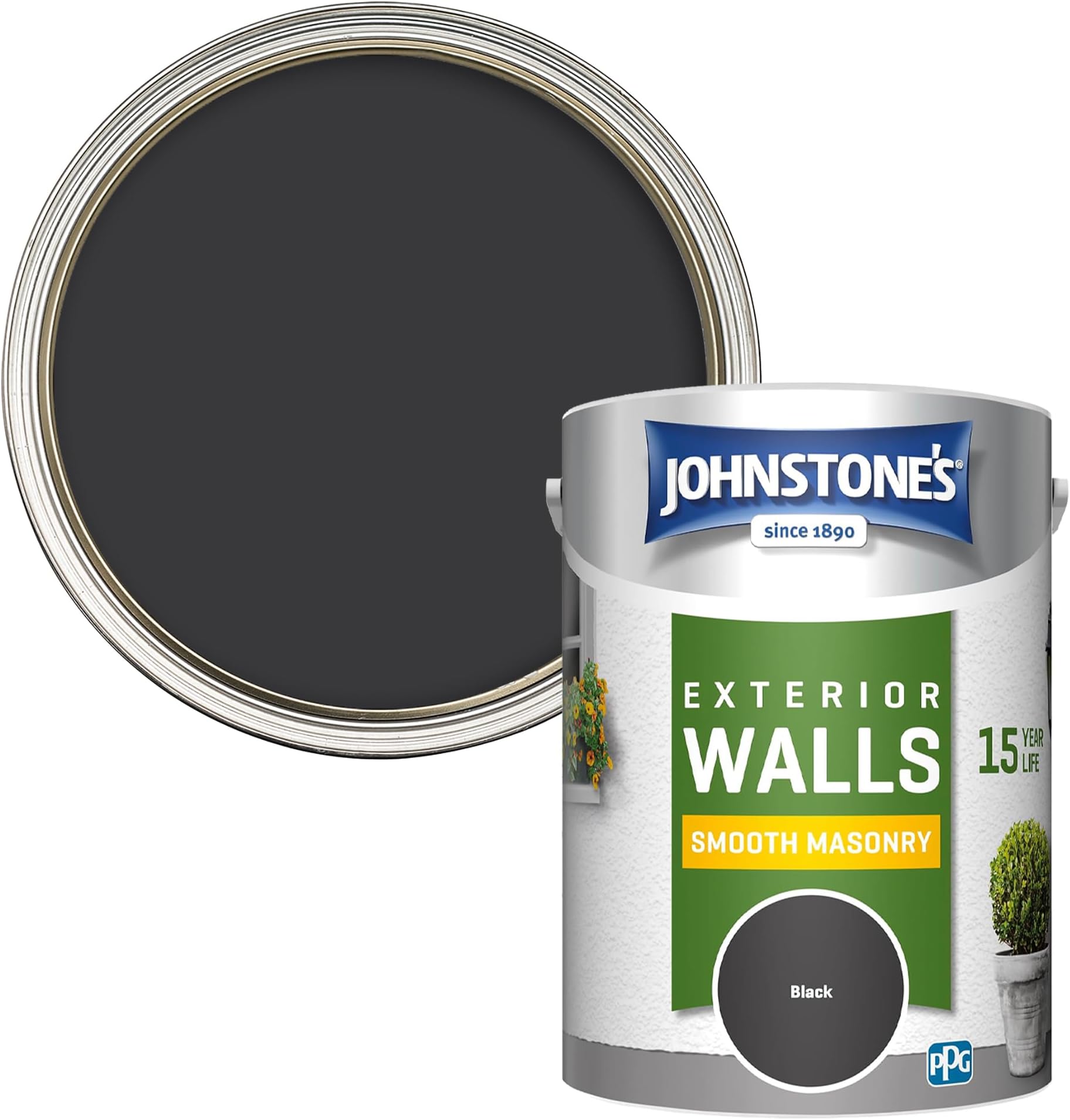 Sandtex Sandtex Microseal Smooth Masonry 1L Black : Amazon.co.uk: DIY ...
