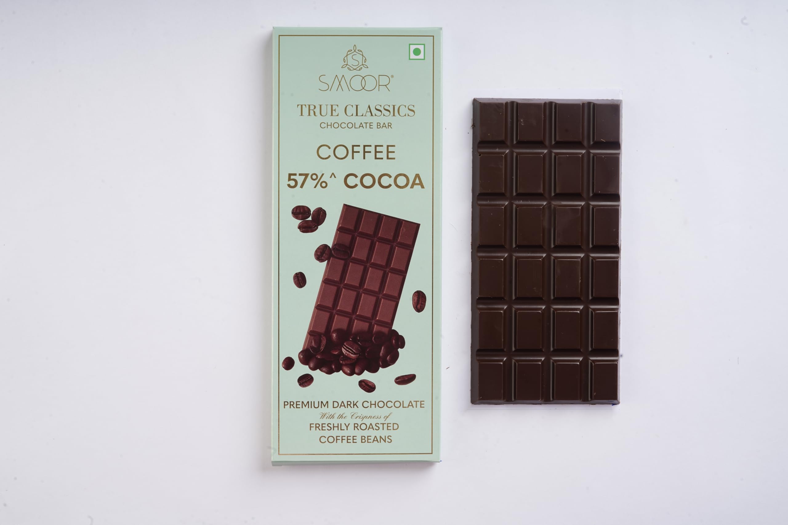 SMOOR True Classic Bar Coffee Dark Chocolate Bar | 57% Cocoa Couverture ...