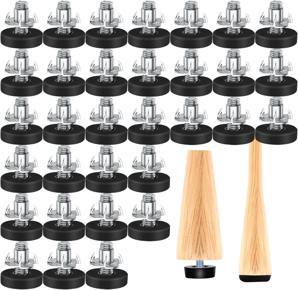 TOVOT 14PCS M8*1.25M(Pitch) Furniture Leveling Feet Table Feet with T ...