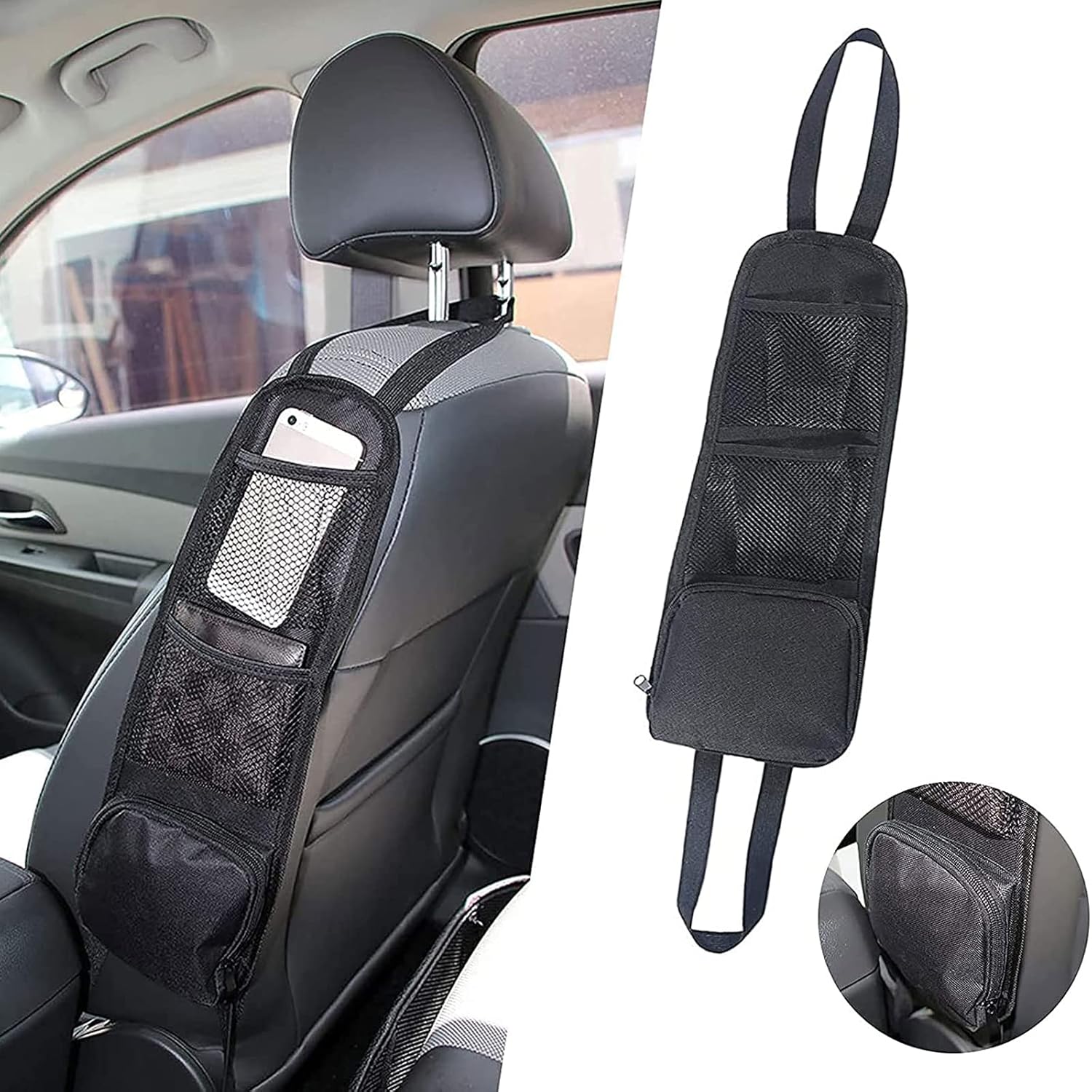 Car Seat Side Organizer, Car Organisers, QCSJHJX Auto Seat Storage ...