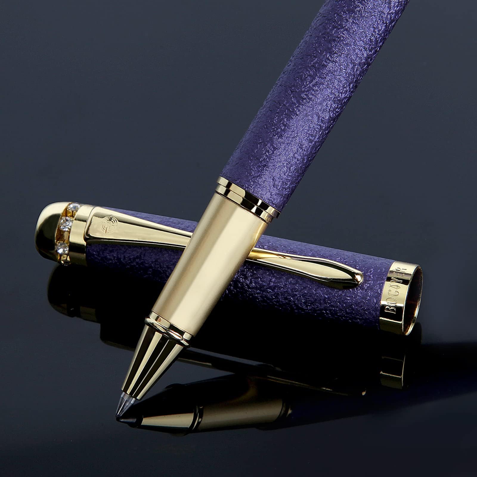 Amazon.com : Luxye Crystal Pen with Cap - Set of 3 Pens in White Gift ...