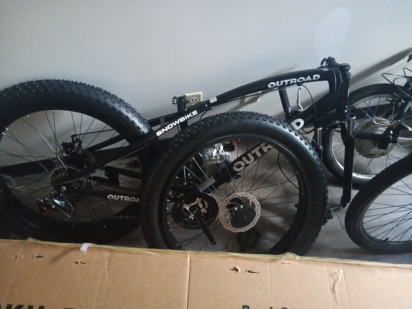 $27/mo - Finance Outroad Fat Tire Mountain Bike with 26 inch Wheels, 21 ...