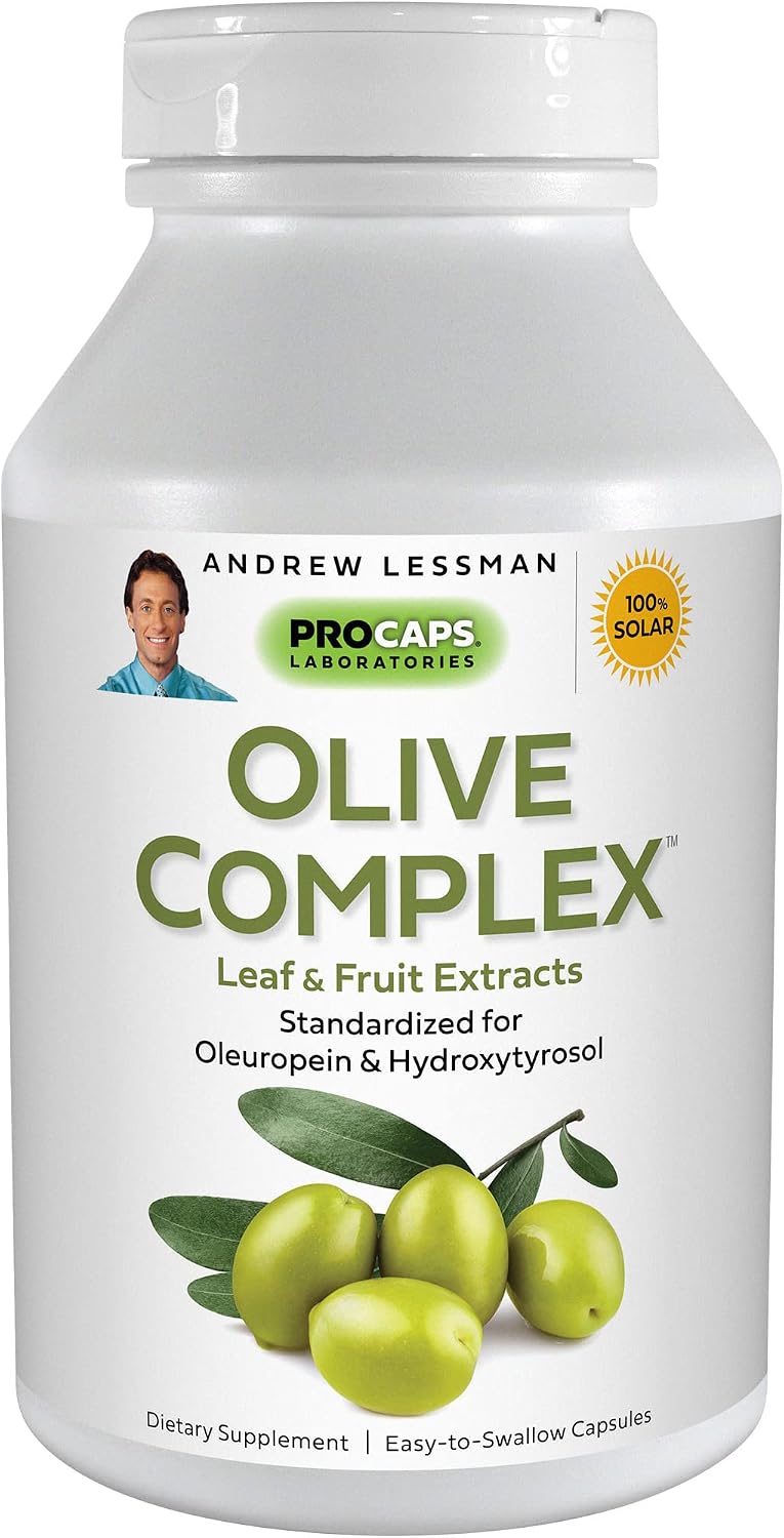 Amazon.com: ANDREW LESSMAN Olive Complex – 240 Capsules – Leaf and ...