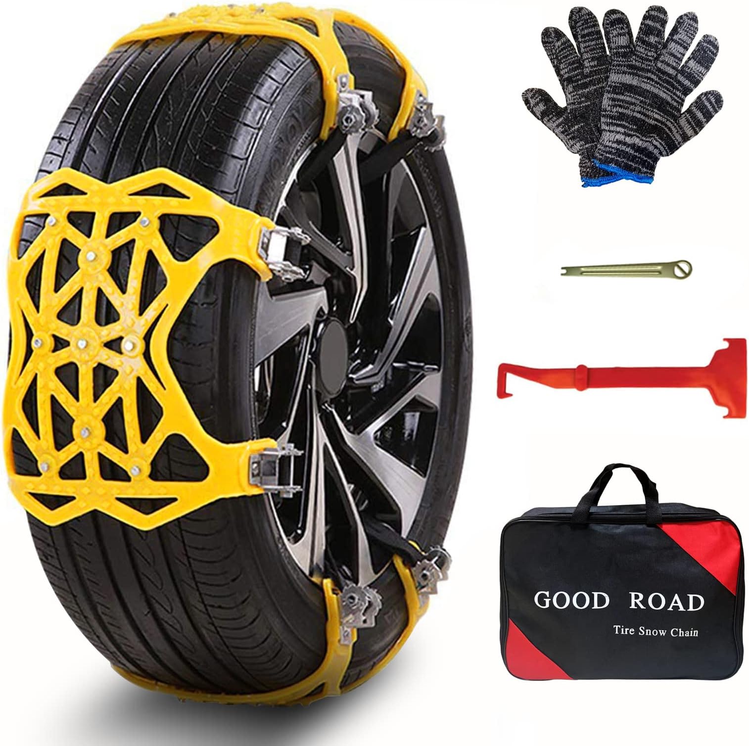 FethFire Catene da Neve Universali,6 Pezzi Catene Neve Auto per Auto ...