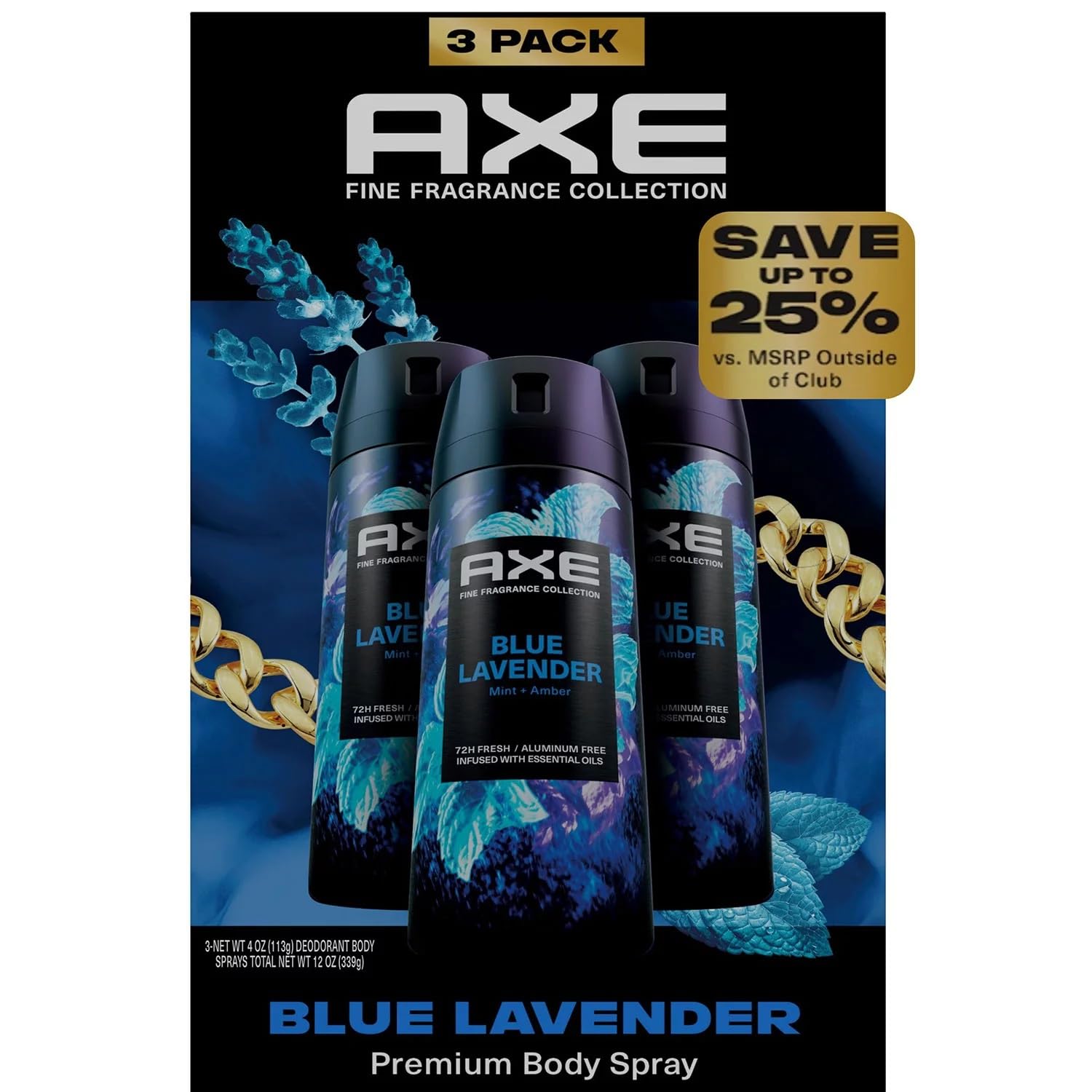 Amazon.com : AXE Fine Fragrance Collection Premium Deodorant Body Spray ...