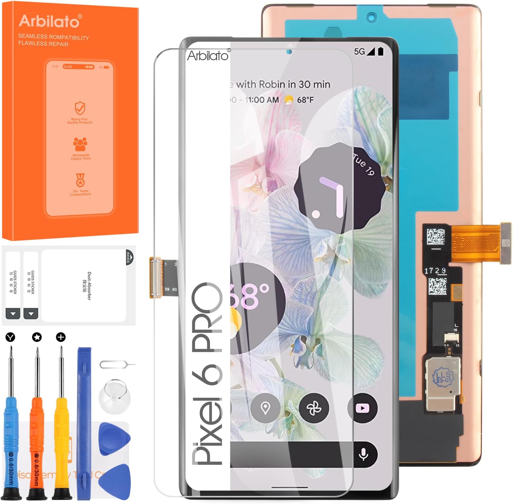 Amazon.com: Screen for Google Pixel 6 Pro Screen Replacement for Pixel ...