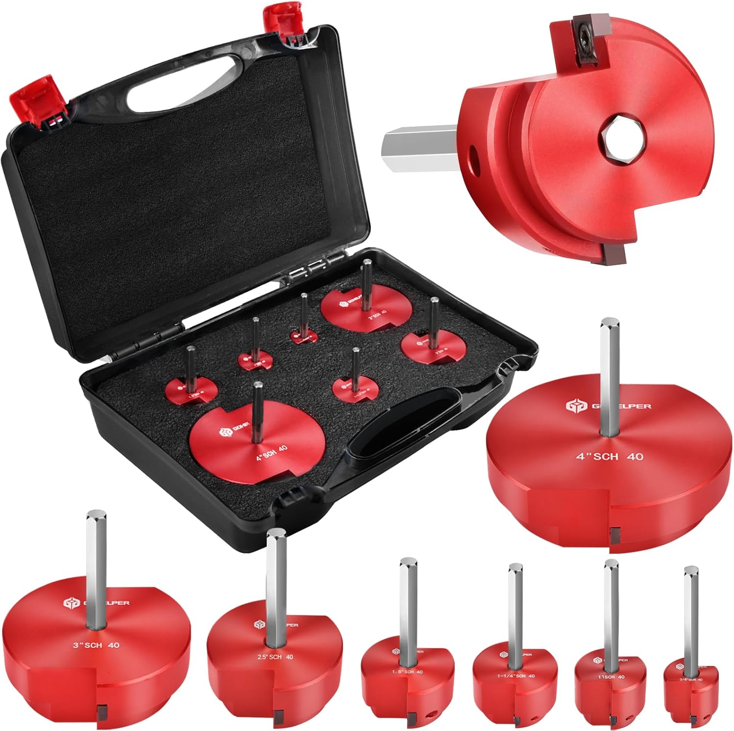 Amazon.com: 7Pcs PVC Pipe Reamer with 2 Square Carbide Insert, 3/4inch ...